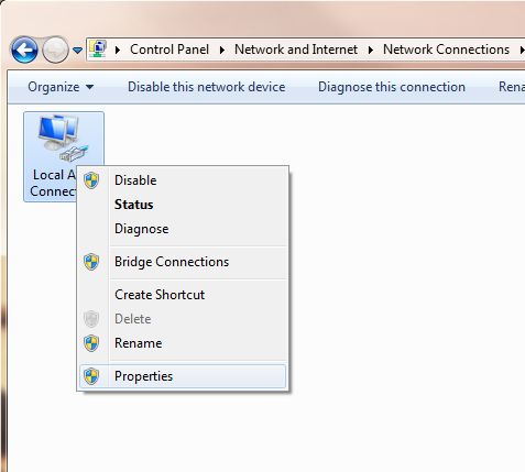 Freeola Help & Support, Changing your DNS server settings within Windows 7