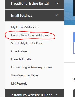 Email help & support, add or delete email addresses in your Freeola account
