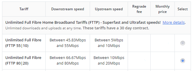 Broadband help & support, Freeola broadband tariff change