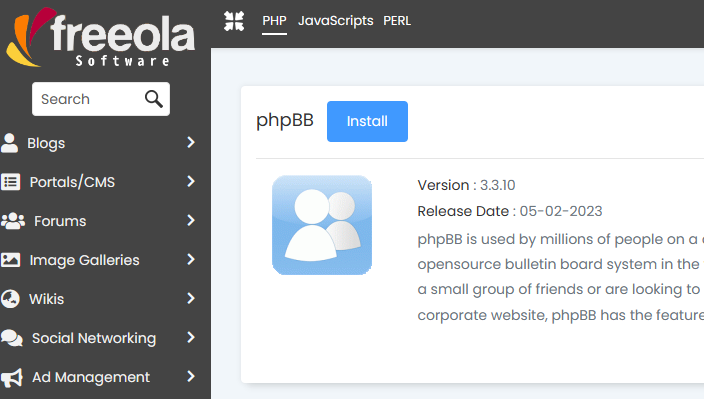 Installation Guide for phpBB3 from Freeola Help & Support