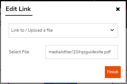 Uploading and Linking to Documents in RQS