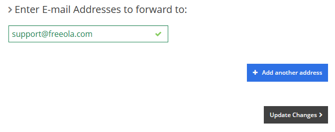 Email Help & Support, Setup email forwarding for Freeola addresses