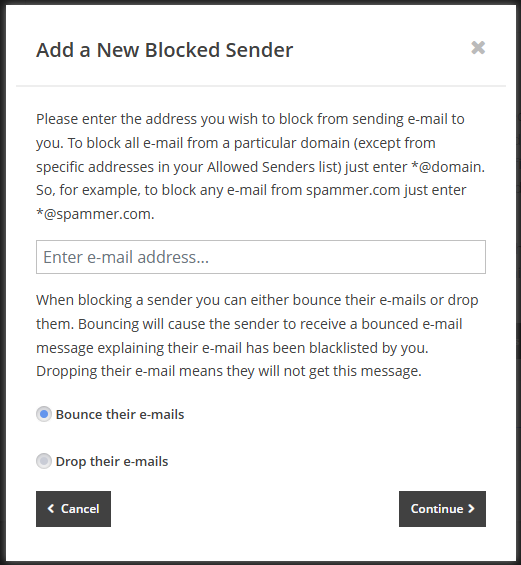 Spam Control and Message Filtering in EmailPro