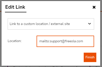 Using mailto and Linking to an Email Address in RQS
