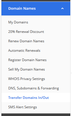 Freeola Help & Support, Transferring a Domain Away From Freeola
