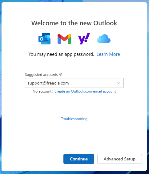 Setting up Freeola Email in Windows Outlook, Freeola Help & Support
