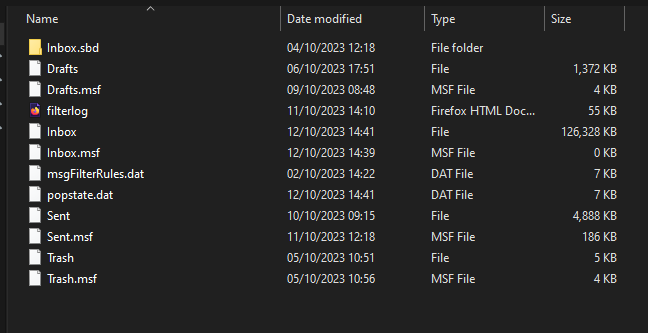 Mozilla Thunderbird - Backup & Restore
