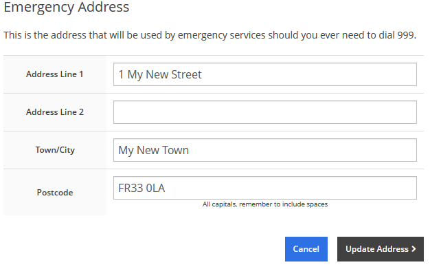 Emergency Calls on VoIP and Moving Home