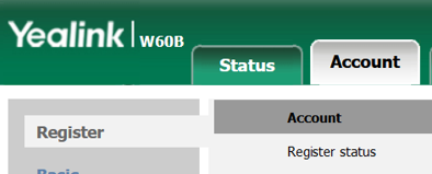 Setting up Freeola Voice on a Yealink W60B