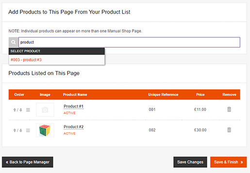 Creating an InstantPro Manual Shop Page